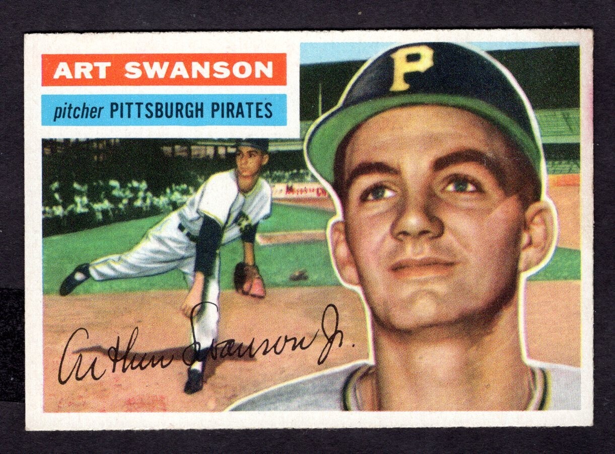 1956 TOPPS ART SWANSON CARD NO:204 GRAY BACK NEAR MINT CONDITION | eBay