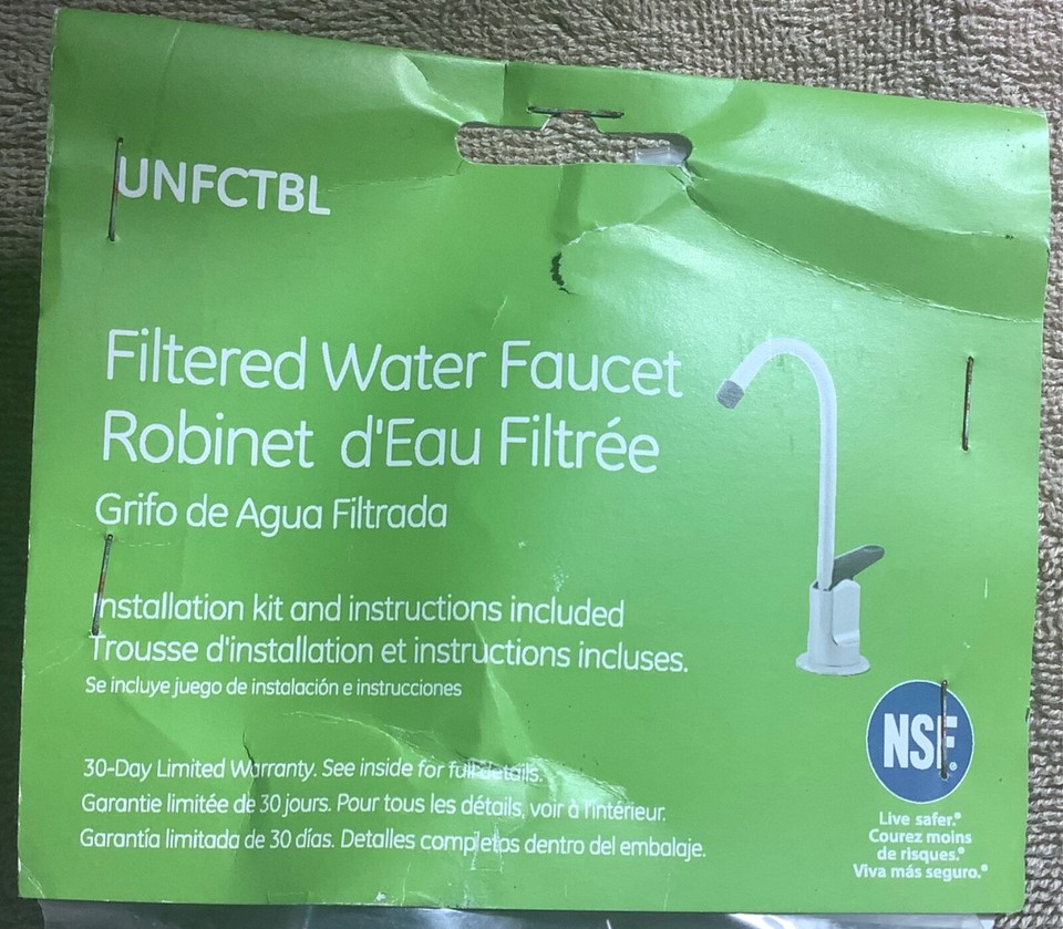 UNFCTBL GE WATER FILTRATION FAUCET IN CHROME FOR FILTRATION SYSTEMS NEW ...