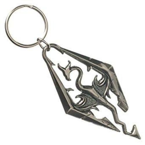 The Elder Scrolls Skyrim Dragon Key Chain by Bioworld for sale online ...