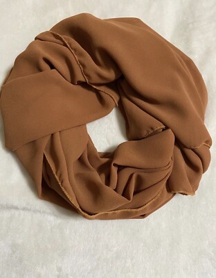 Women fashion Hijab scarf head cover shawl wrap no slip Cumin Yellow ...