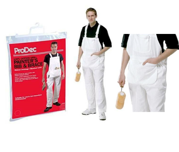 Prodec Bib And Brace Overalls Decorators Painters- All Sizes- 100% ...