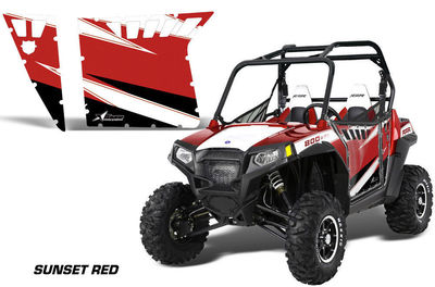 AMR Racing UTV Door Graphics for Polaris RZR 800S/900XP Pro Armor Doors ...