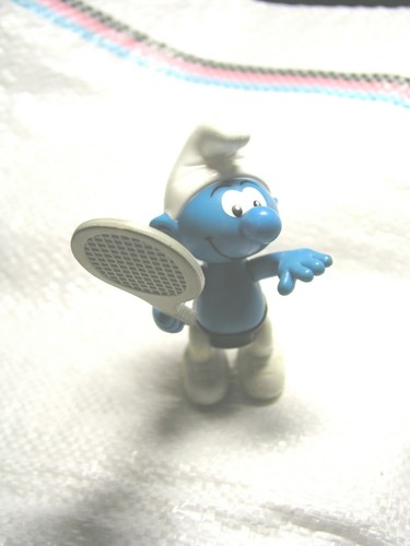 Smurf With Tennis Racket - rare collectible figurine | eBay