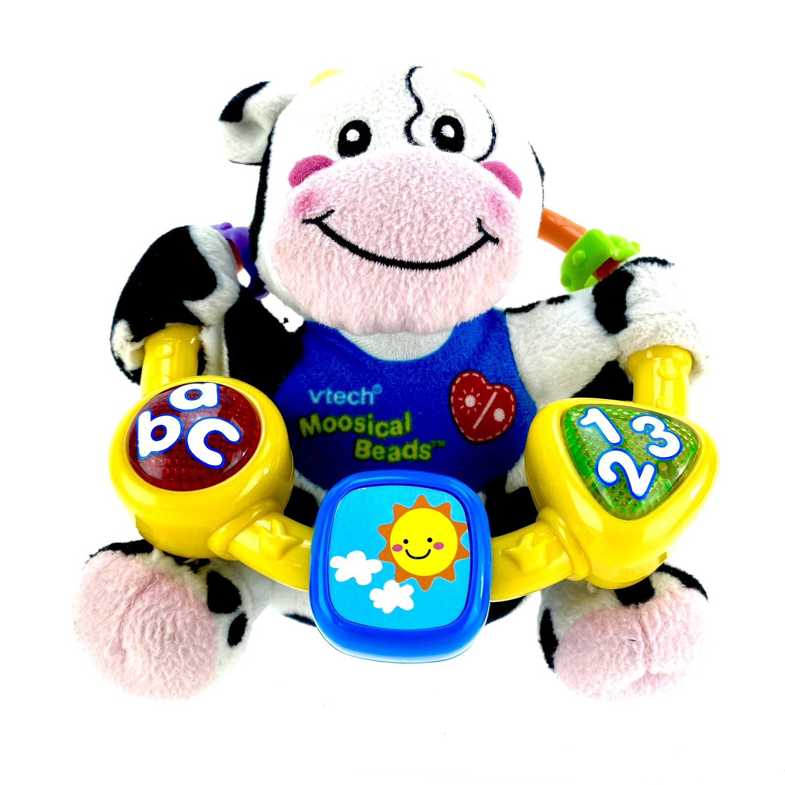 Vtech Moosical Beads Little Friendlies Cow 15cm Baby Numbers Letters ...