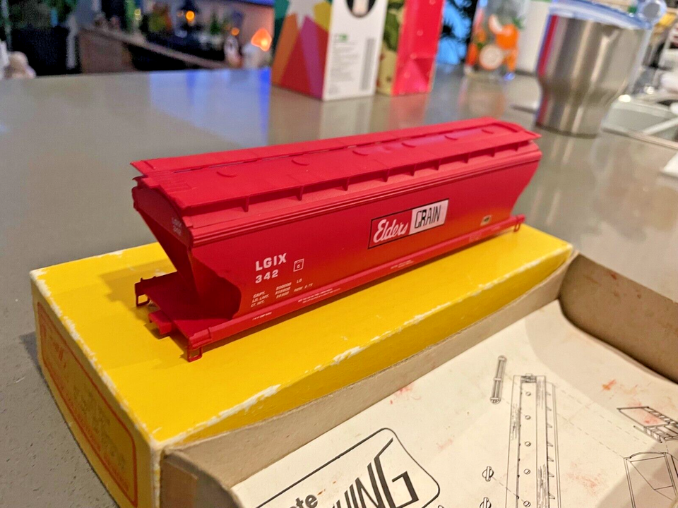 ACCURAIL HO SCALE NSWGR ANR ORANGE ELDERS GRAIN HOPPER CAR KIT FOR ...