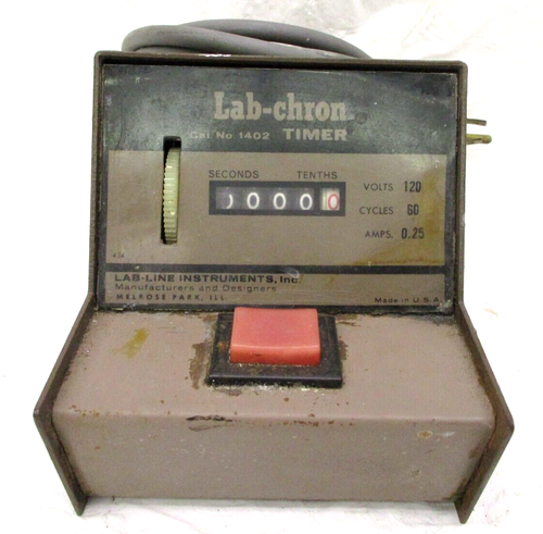 Lab-Chron 1402 Timer 120 Volts 60 Cycles 0.25 Amps A6529WVS | eBay