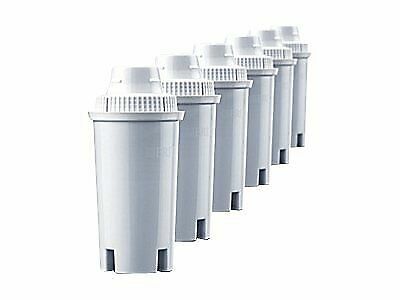 6 X Brita Classic Water Filter Jug Cartridges Replacement Refill 4 Week ...