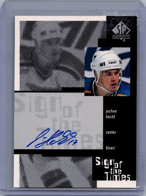 1999-00 SP Authentic #JH Jochen Hecht Sign of the Times Auto | eBay