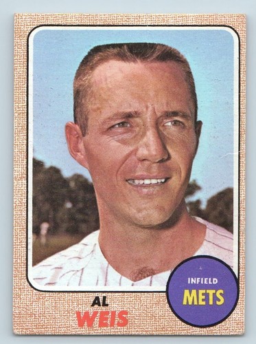 1968 Topps Baseball Cards #313 Al Weis New York Mets | eBay