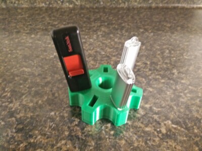 Star Snowflake 3D Printed 7 USB Thumb Flash Drive Holder Stand - Many ...