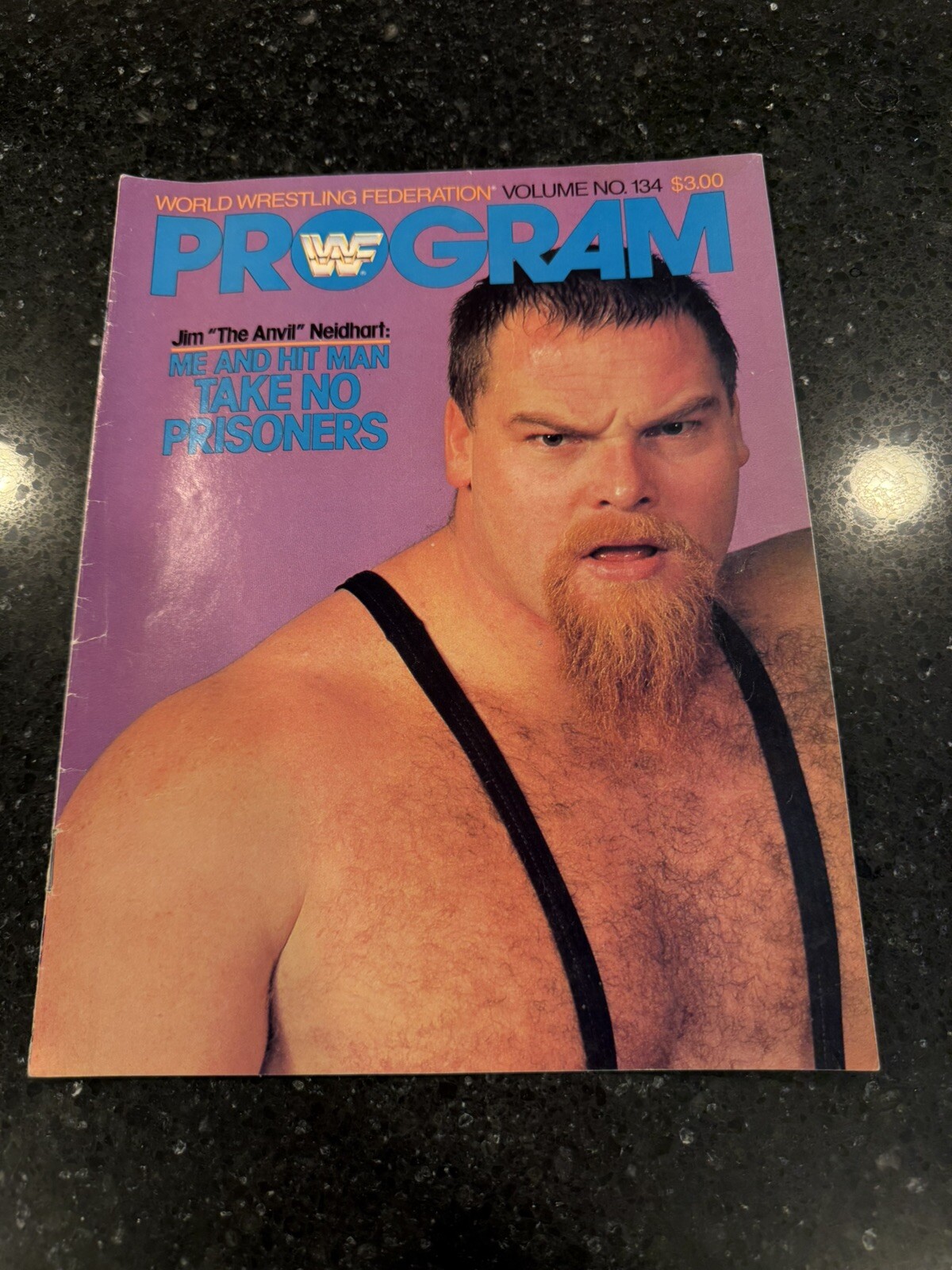 WWF Program 134 1986 Wrestling WCW NWA Jim The Anvil Neidhart Magazine ...