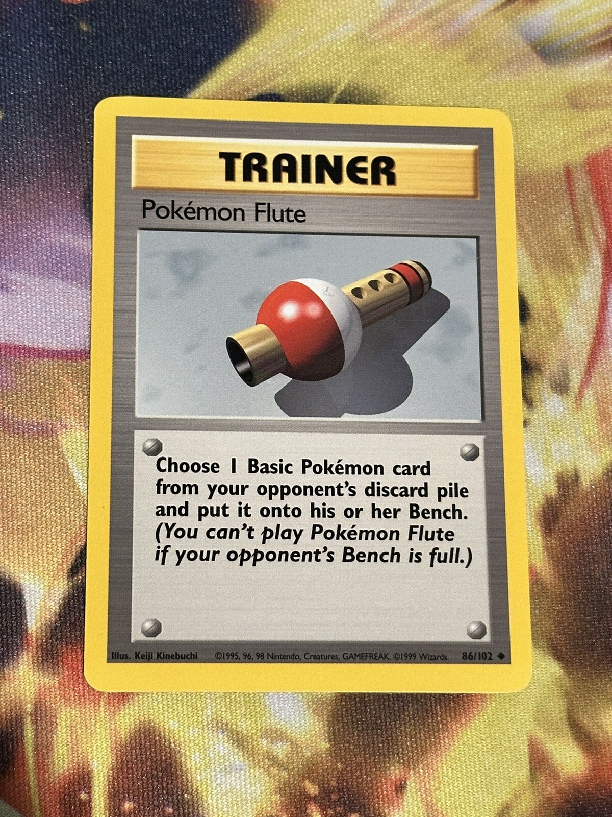 Pokémon TCG Pokemon Flute Base Set 86/102 Regular Unlimited Uncommon | eBay