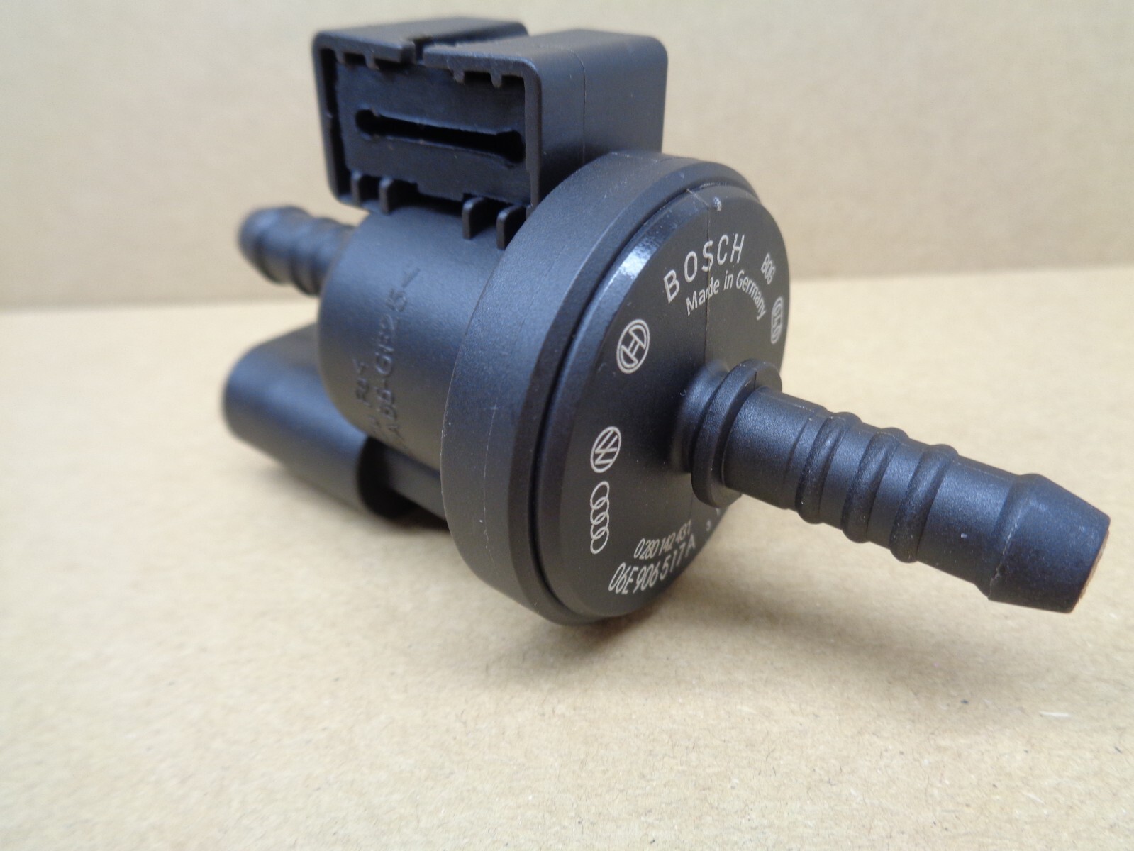 FOR AUDI VW 06E906517A BOSCH EVAP VAPOR CANISTER PURGE SOLENOID VALVE ...