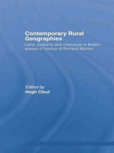 Contemporary Rural Geographies : Land, Property and Resources in ...
