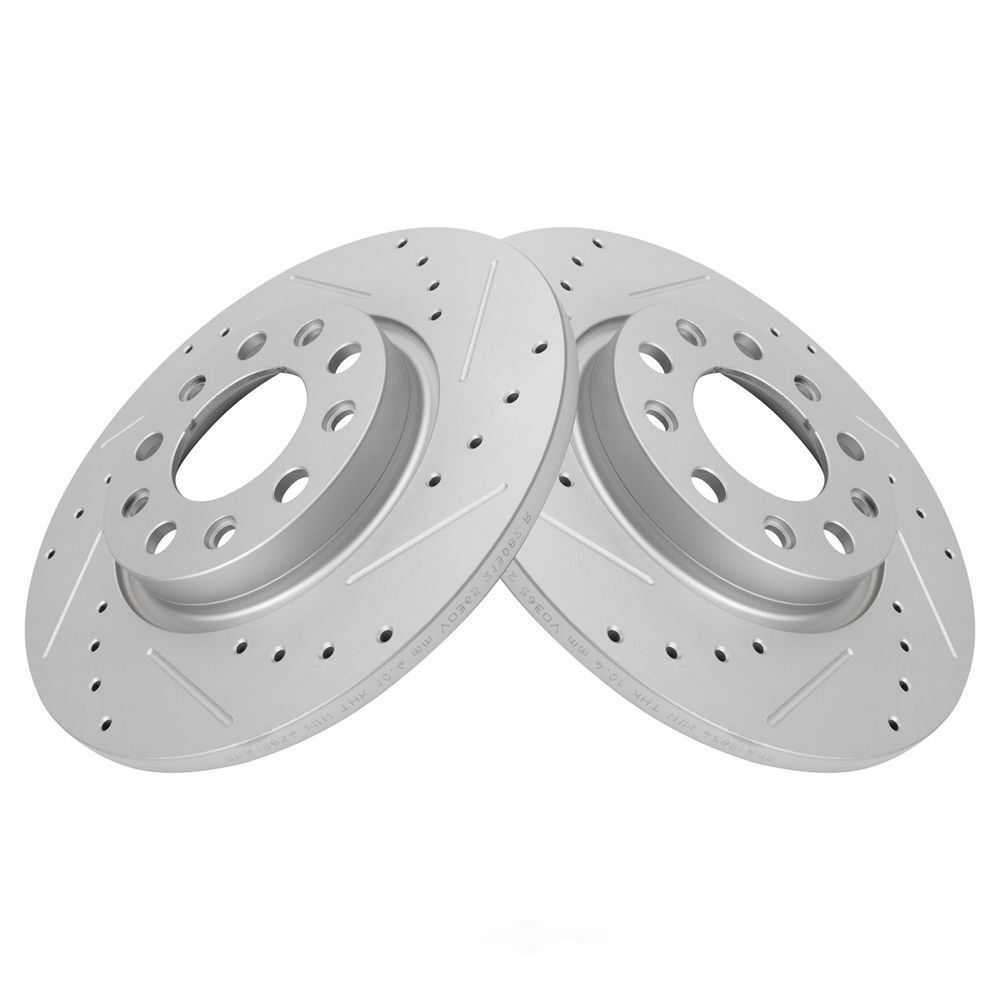 Disc Brake Rotor Set-Performance 2 Piece Brake Rotor Set TRQ BRA19854 ...