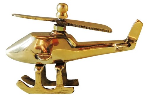 Brass Showpiece Helicopter Toys For Children Playing - 4*1.5*2.5 Inch ...