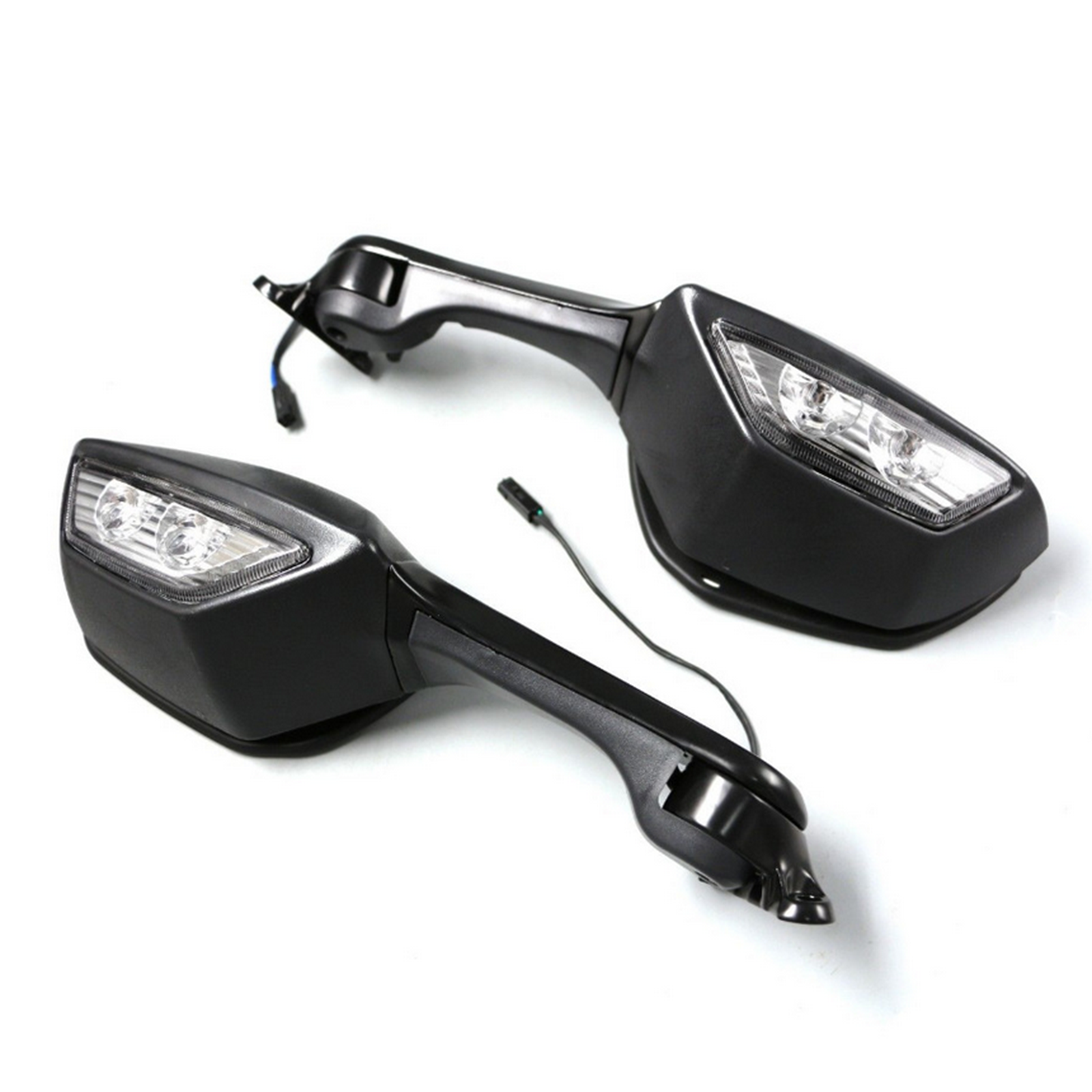Motorcycle Rear View Mirrors LED Turn Signal Light Kawasaki Ninja H2 ...
