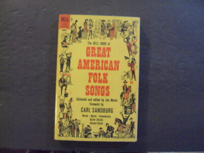 The Dell Book Of Great American Folk Songs pb Jim Morse 1st Print 1st e ...