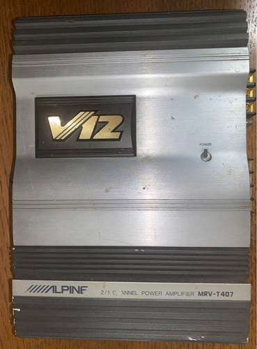 Alpine V12 Amplifier MRV-T407 Mobile Audio 2/1 Channel 400w Max Power ...