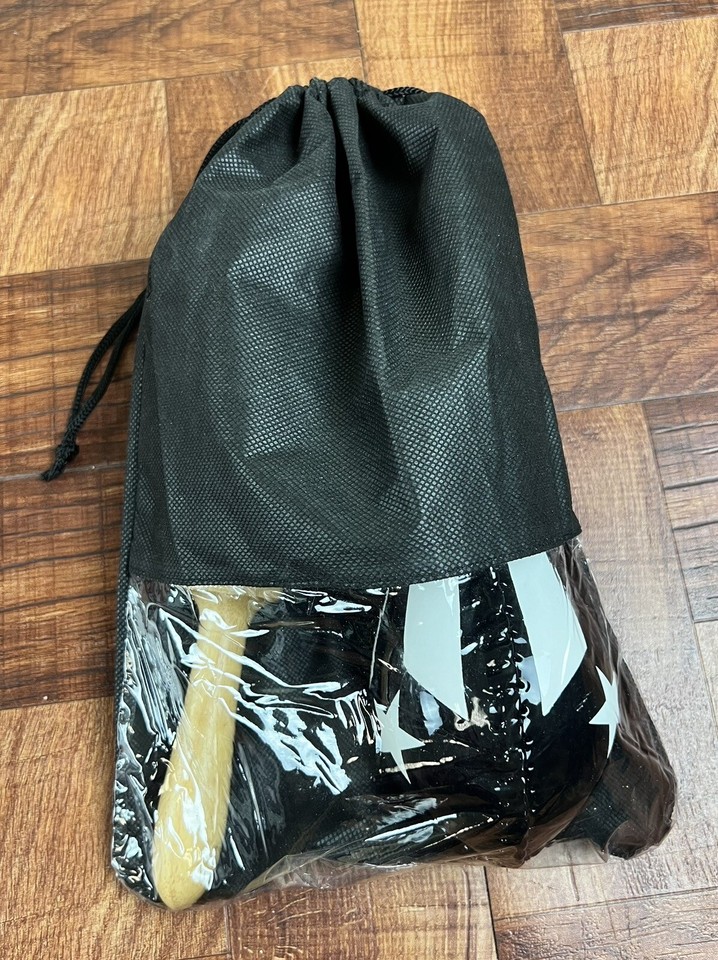 5d2 Large Rawhide Maracas. Puerto Rico Black Flag Design | eBay