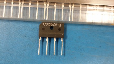 (2 pcs) D3SBA60 Diode, Bridge Rectifier Single 600V 2.3A 4-Pin | eBay