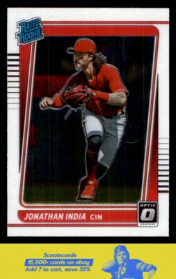 2021 Donruss Rated Rookie Optic Jonathan India RC/Rookie card #101b CIN ...