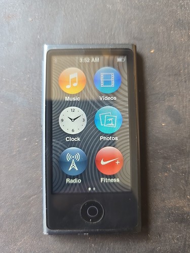 Apple iPod Nano 7th Generation 16GB Slate Black MP3 Player A1446 Model ...