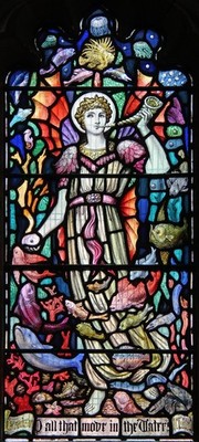 Photo 6x4 St Peter, Staines - Stained glass window c2016 | eBay