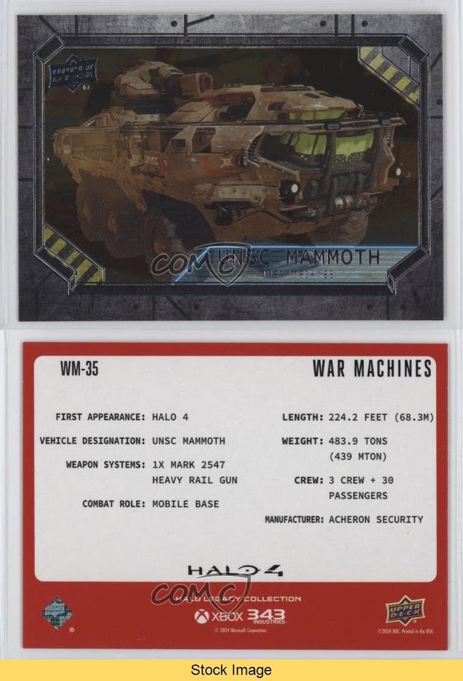 2024 Halo Legacy Collection War Machines Reflex UNSC Mammoth #WM-35 ...