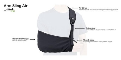 Arm Sling Air: Breathable Medical Sling with Padding on Strap. for ...