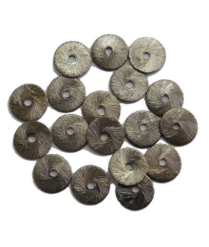 240 PCS 4MM SPACER BRUSHED FLAT DISC BLACK GOLD PLATED TEL-824 | eBay