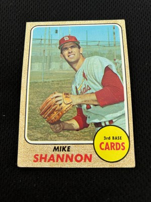 1968 MIKE SHANNON ST LOUIS CARDINALS TOPPS VINTAGE #445 BASEBALL CARD ...