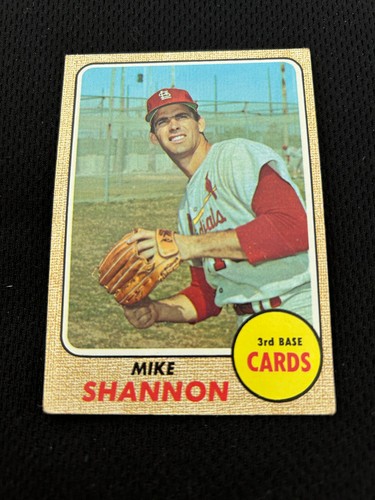1968 MIKE SHANNON ST LOUIS CARDINALS TOPPS VINTAGE #445 BASEBALL CARD ...