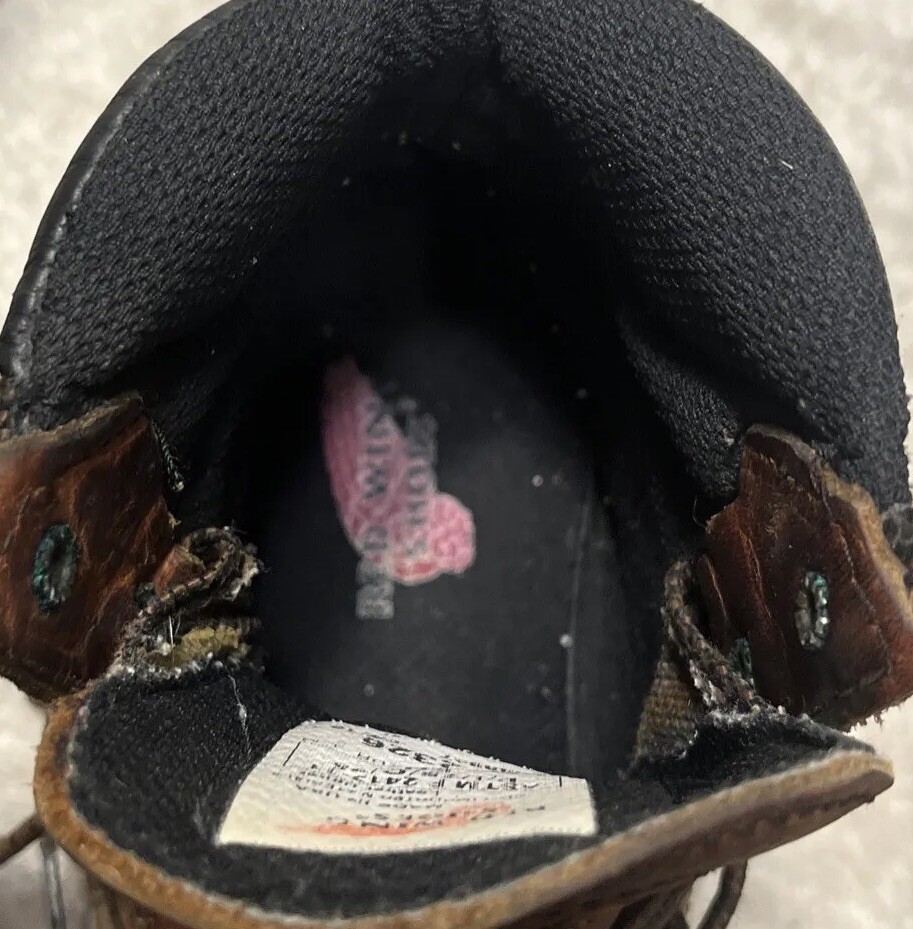 Red Wing 2326 Brown Leather Safety Work Boots USA Shoes Womens Sz 4 E2 ...