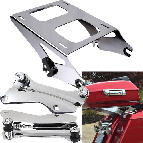 Detachable Tour Pack Mount Rack W/ Docking Hardware Kit For Harley ...