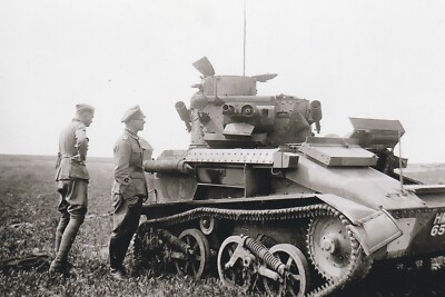 WW II German Photo -- English Vickers T 15 Tank - France 1940 | eBay