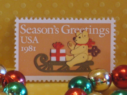 Ten Vintage 1981 Christmas Non-denominated US Postage Stamps - No. 1940 ...