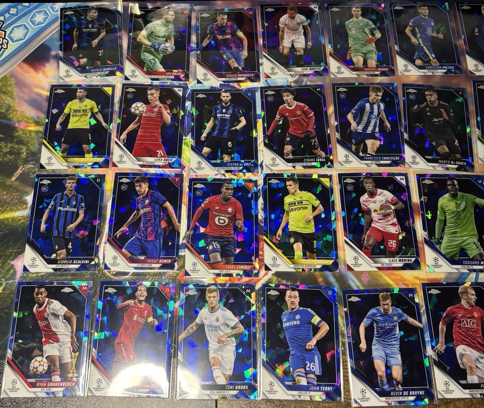 28 Topps Sapphire Chrome 21/22 Card Bundle - Scholes/Terry/Jota/Kroos ...
