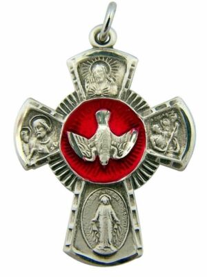Crucifixes & Crosses - Red Enamel