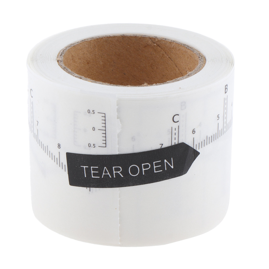 Upgraded 1 Roll Disposable Adhesive Eyebrow Microblading Ruler Guide ...