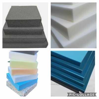 BESPOKE UPHOLSTERY FOAM SIZE, ANY FOAM TYPE, ANY THICKNESS, DIY ~ FREE ...