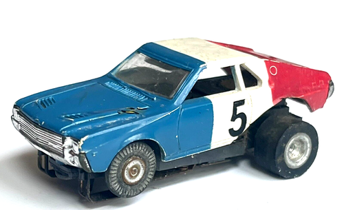 ORIGINAL VINTAGE AURORA TUFF ONES AMX RED WHITE AND BLUE SLOT CAR #1477 ...