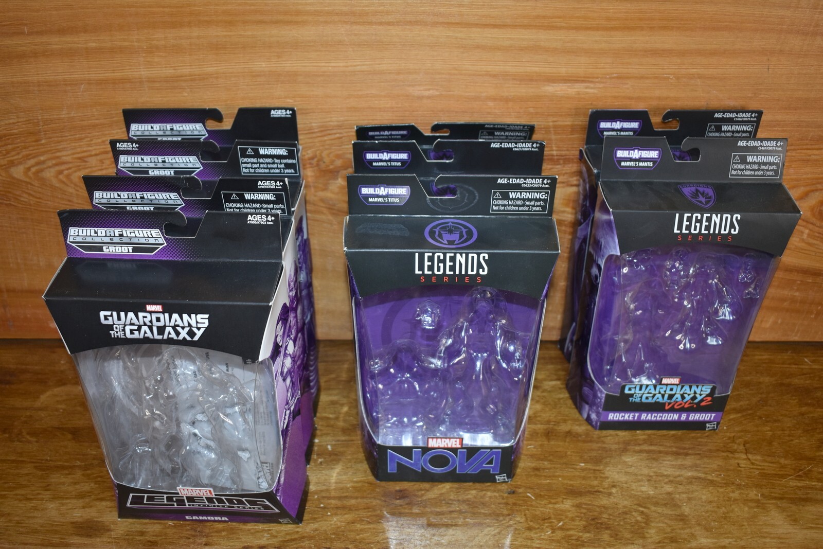 Lot of (9) Empty Marvel Legends Boxes Guardians of the Galaxy Related ...
