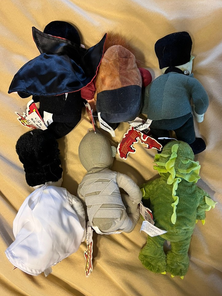Universal Studios Monsters 1999 CVS Stuffins Halloween Plush Set Of 6 W ...