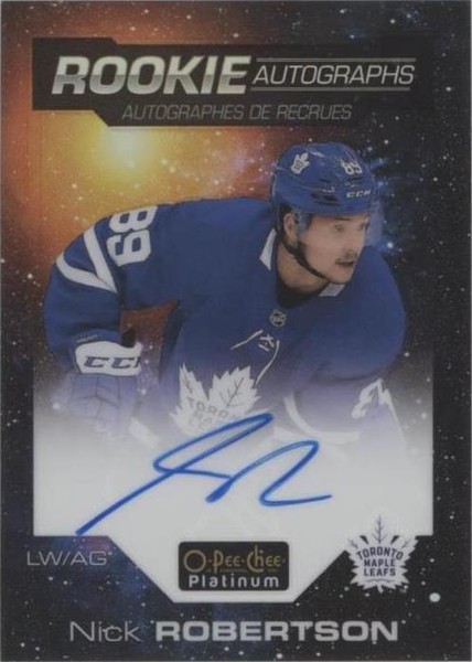 2020-21 O-Pee-Chee Platinum - Rookie Autographs Cosmic #R-NR Nick ...