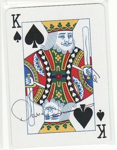 DAVE SIMMONS GREEN BAY PACKERS AUTOGRAPHED PLAYING CARD NORTH CAROLINA ...