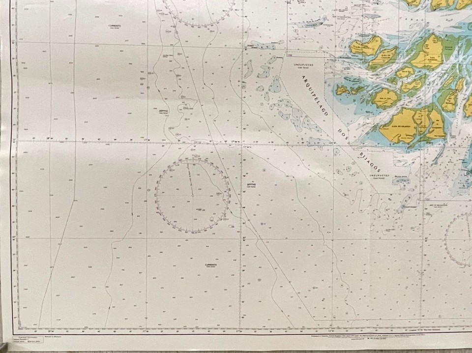 Admiralty 611 Cabo Roxo To Port Kamsar Africa West Coast Map Charts ...