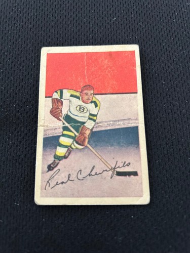1952-53 PARKHURST REAL CHEVREFILS #80 BOSTON BRUINS NHL ICE HOCKEY CARD ...