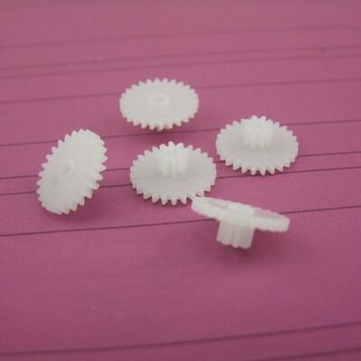 50Pcs 26082B Double deck Plastic Cogs Gear 2.05mm Hole dia 26 Teeth 8 ...