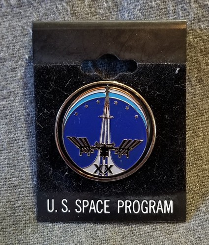 LMH Pin Pinback NASA Expedition XX 20 Space ISS Station Soyuz TMA-14 15 ...